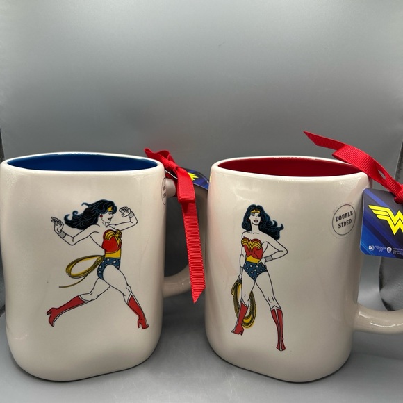 Rae Dunn | Dining | Rae Dunn Dc Comics Wonder Woman Mug Set Blue And ...